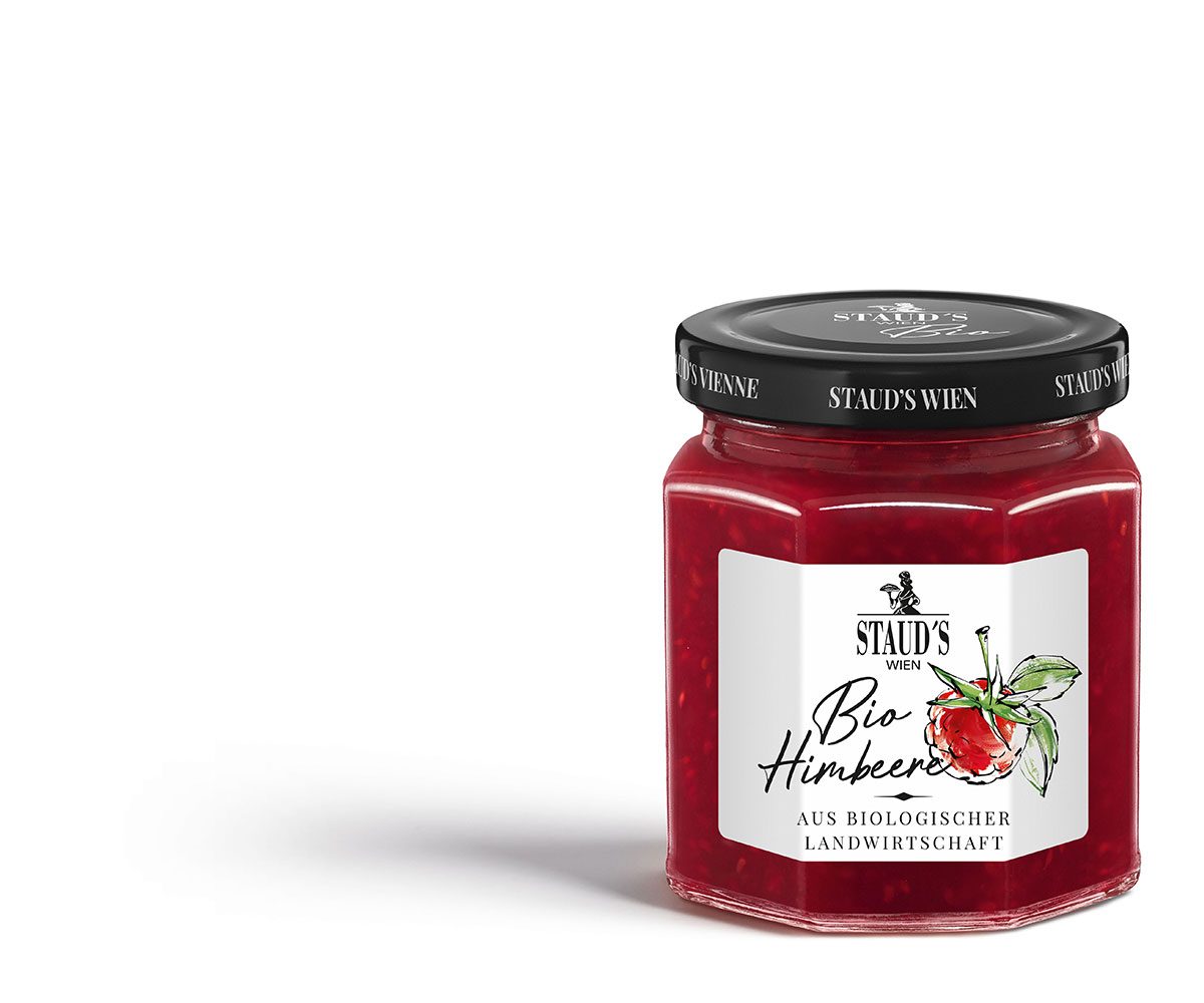 Bio Himbeere Fruchtaufstrich - STAUD'S Feinste Verführung. Aus Wien.