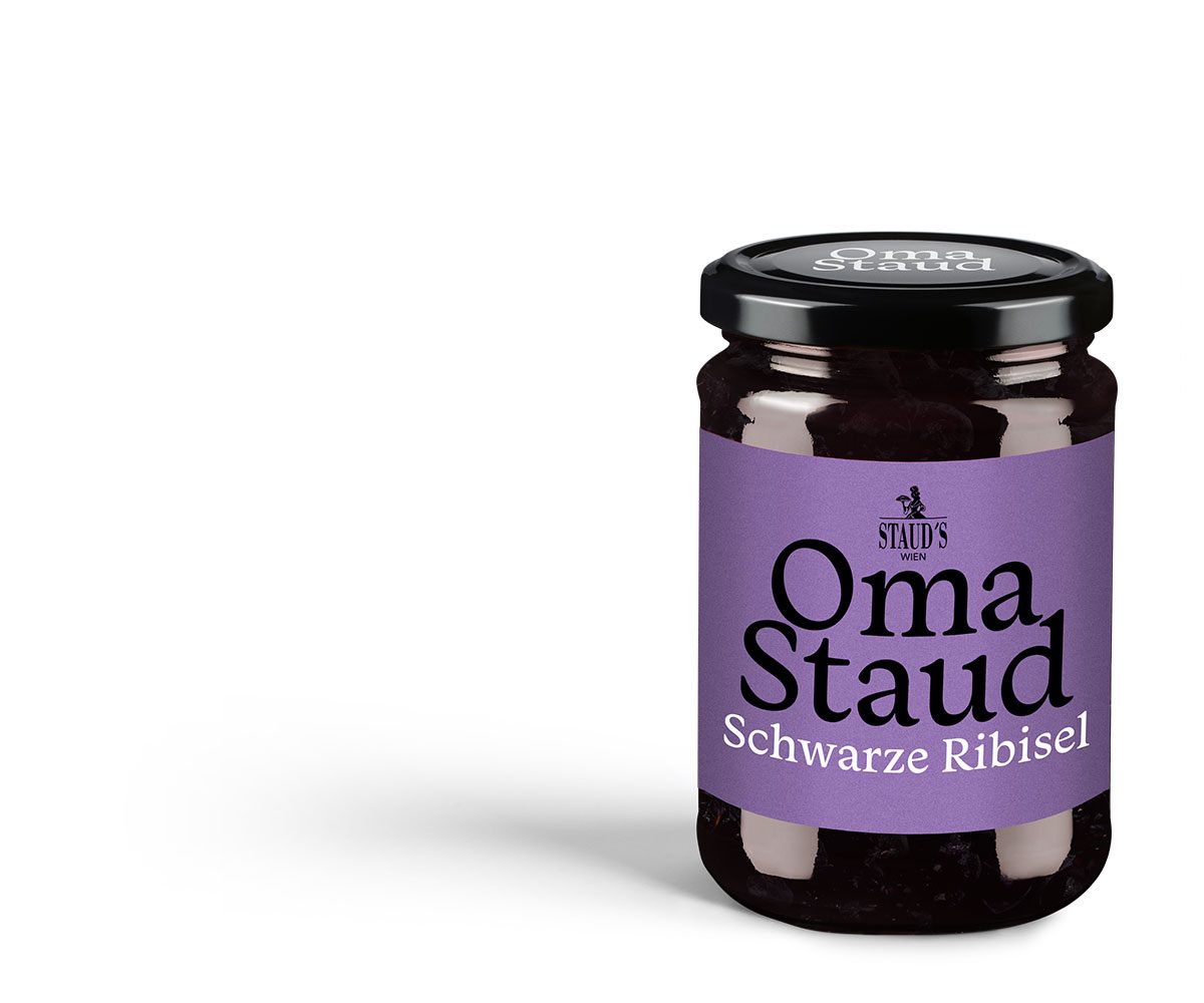 Oma Staud Schwarze Ribisel 225 g - STAUD'S Feinste Verführung. Aus Wien.